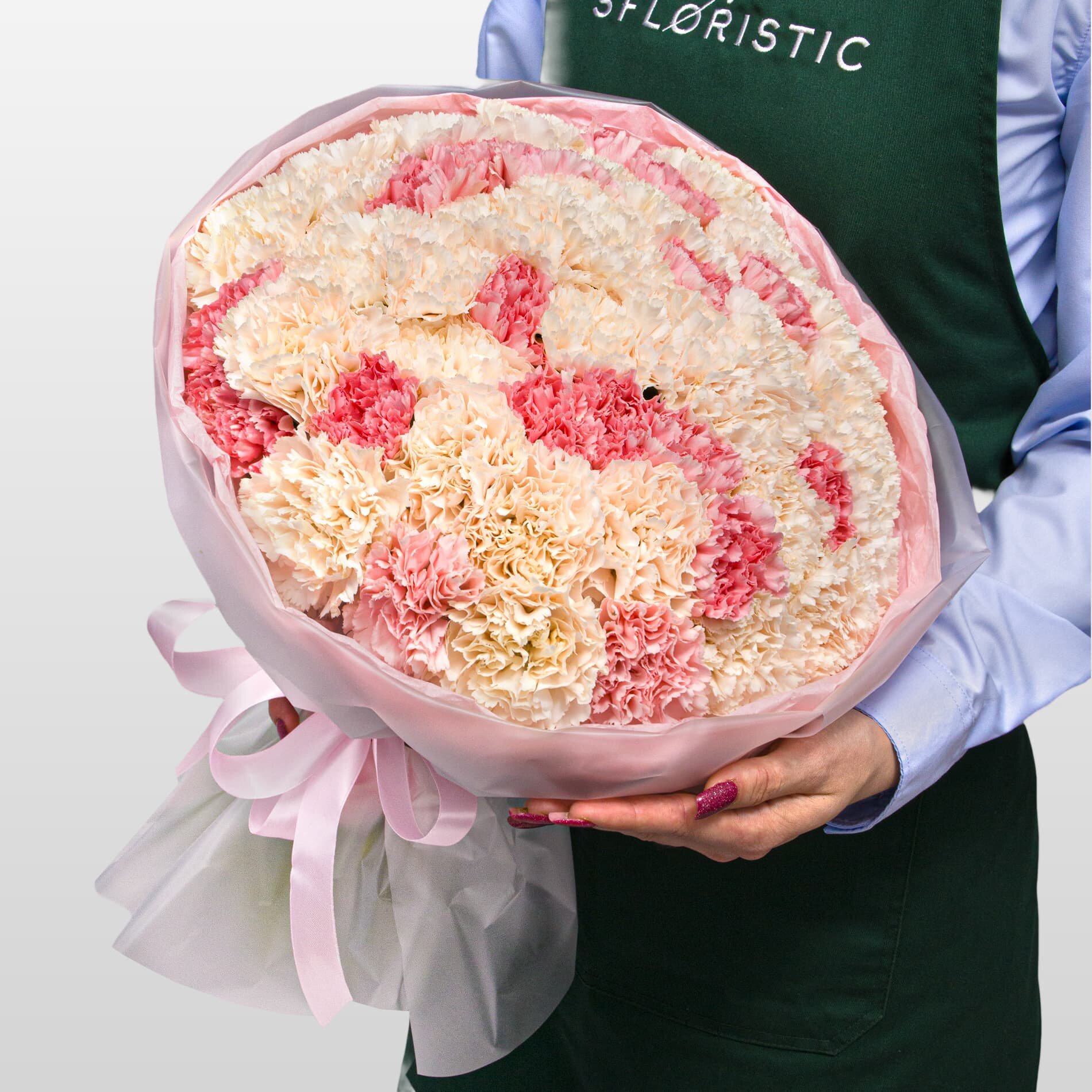 Букет из Гвоздик Большое счастье