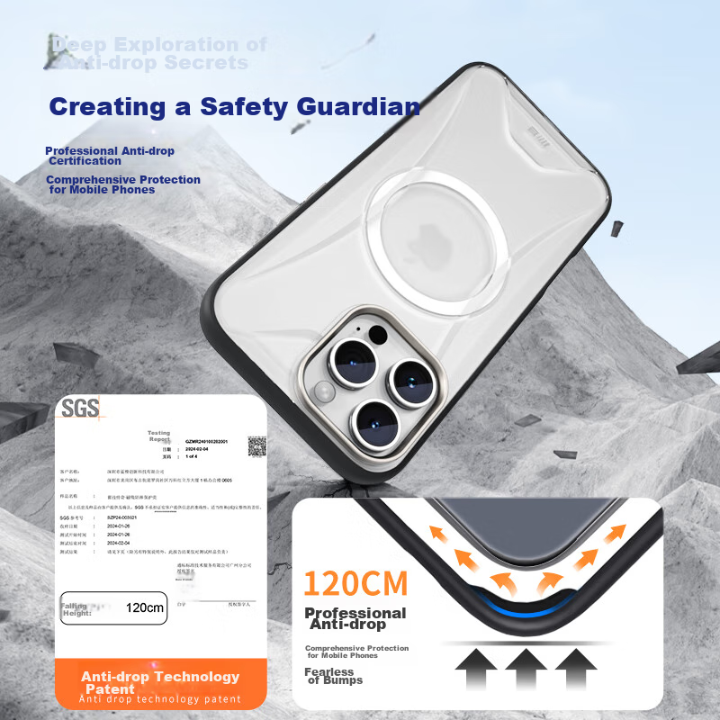 Mr. Blue Gorilla Case for Apple IPhone 16 Pro Max, IPhone 16 Pro Max Protective Case, Gorilla Technology Magnetic Magnetic Frosted Anti-Fingerprint Protective Cover, Xuanwu Black