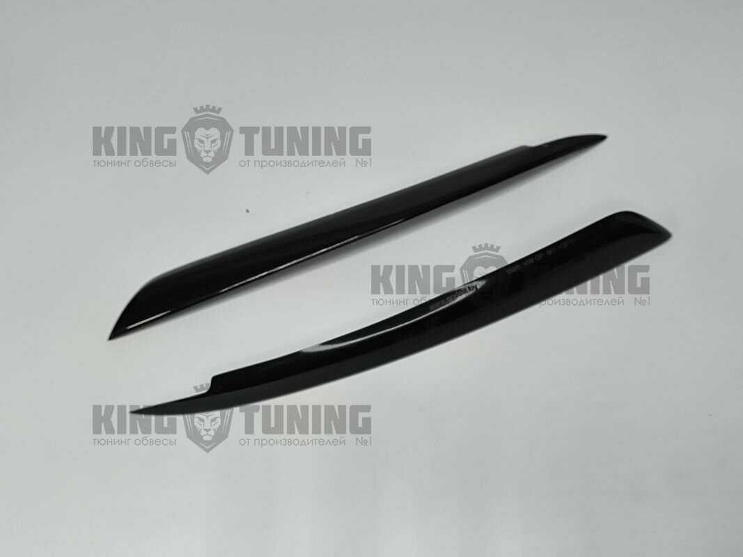 Реснички на фары прямые Volkswagen Passat B5 2000-2005 (Fiberglass-Easy-Gloss) (под покраску)