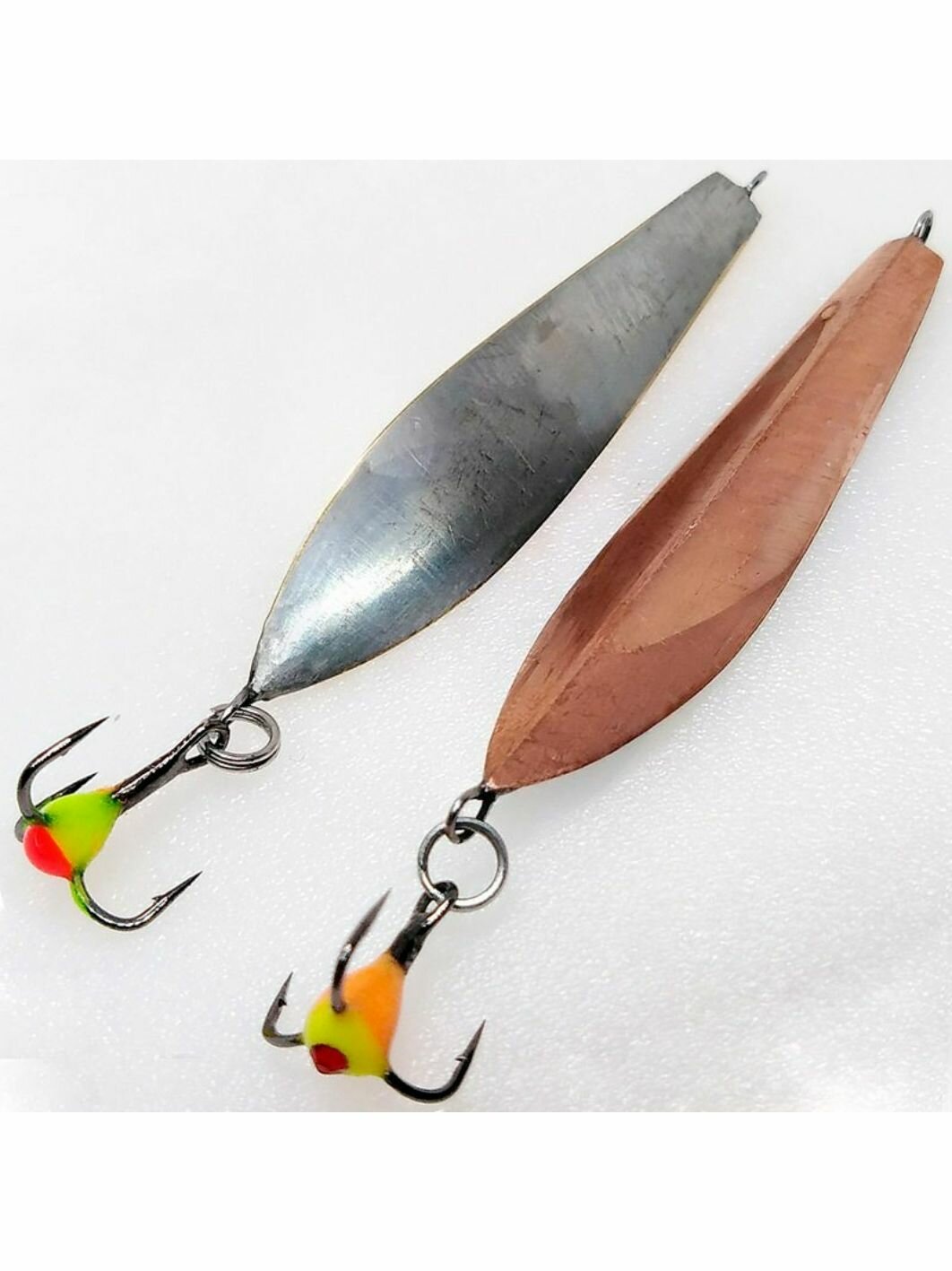 Блесна зимняя Маралистик (мельхиор/медь)