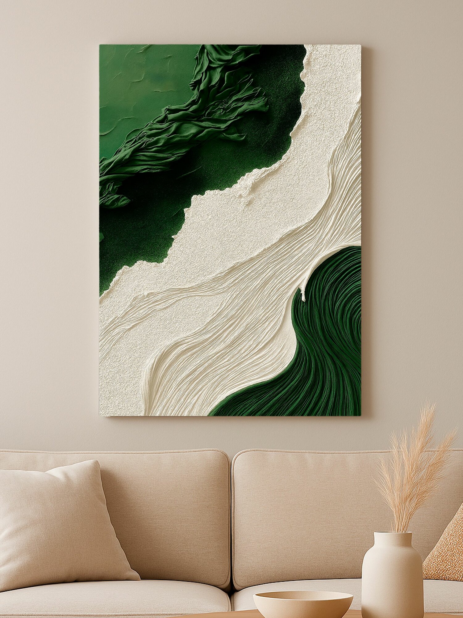 Картина для интерьера на холсте "Абстракция" 60х100 см