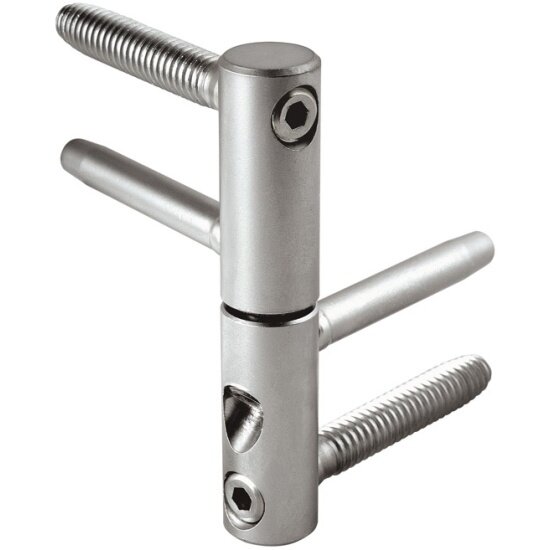 Петля ввертная Agb E01150.16.04 3-D серия (бихром)