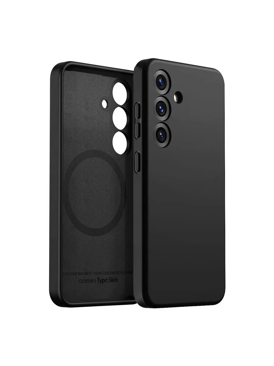 Чехол на Samsung Galaxy S25 Araree Typoskin, магнитный, черный