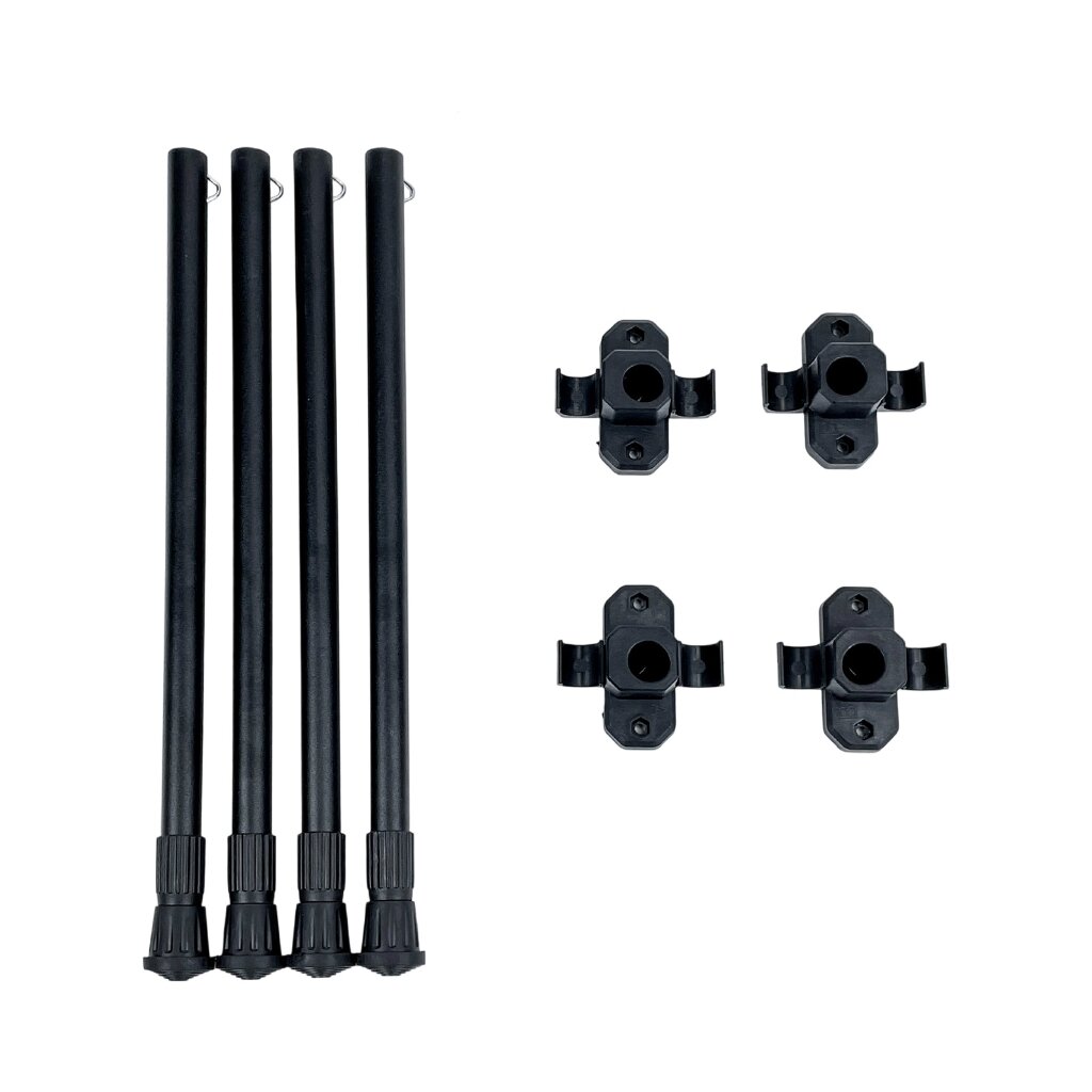 Уличные металлические столы и стулья с выдвижными ножками - удлиненные на 60 см