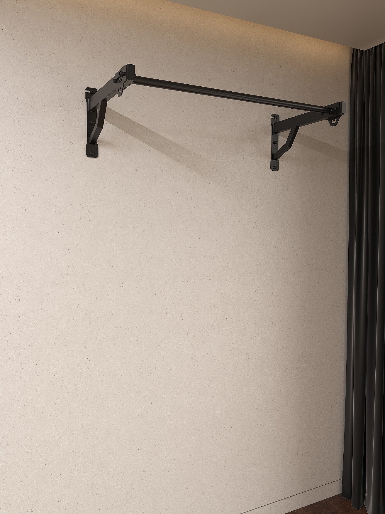 Турник настенный прямой хват Domsen Ds41 Black