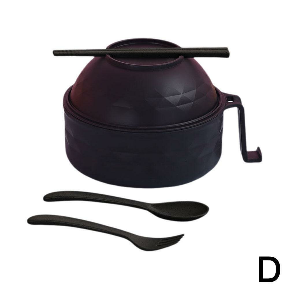 Миска для рамена и лапши с удобным сливом и крышкой - идеальный набор для быстрого приготовления супов и лапши в микроволновке