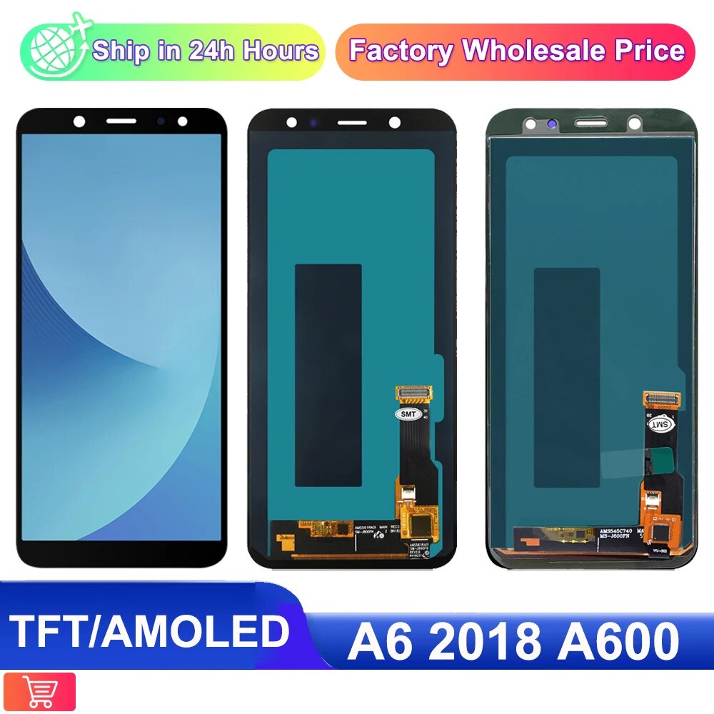 AAA + для SAMSUNG Galaxy A6 2018 A600 ЖК-дисплей, дигитайзер сенсорного экрана в сборе, запасная часть для SAMSUNG A6 A600F A600FN ЖК-дисплей ORI Black No Frame