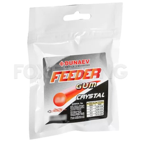 Фидерная резина Dunaev Gum Clear 0.8mm
