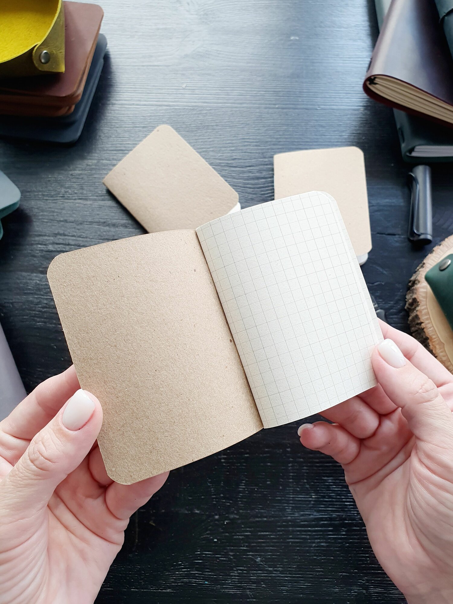 Блокноты формата А7 (7х9,5см) в клетку 3 штуки по 30 листов / сменные блоки / запасные тетради