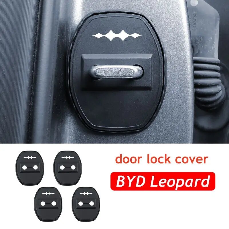 Для BYD Leopard 8 5 3 DENZA B5 B8 автомобильный дверной замок, защитный силиконовый чехол, аксессуары