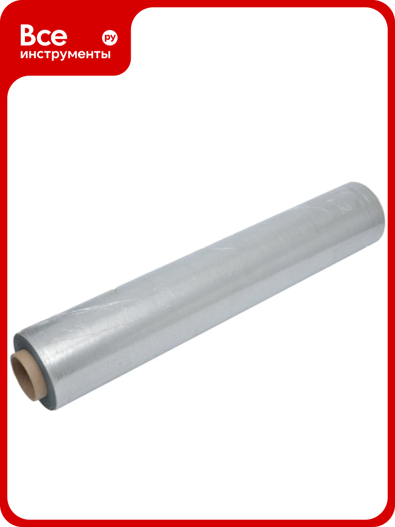 Стрейч пленка ООО "стан про" второй сорт серая 500мм 1700гр 23мкм 165м, прозрачный, высокой эластичностью