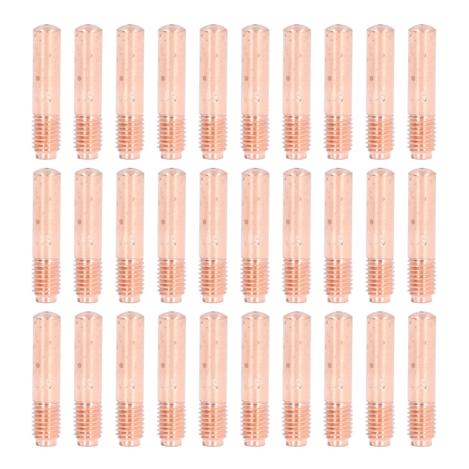 30 шт. 0,035-дюймовых латунных контактных наконечников 000068 для сварочного аппарата Miller M10 M15 M25 M40 M150 MIG, аксессуары для горелок