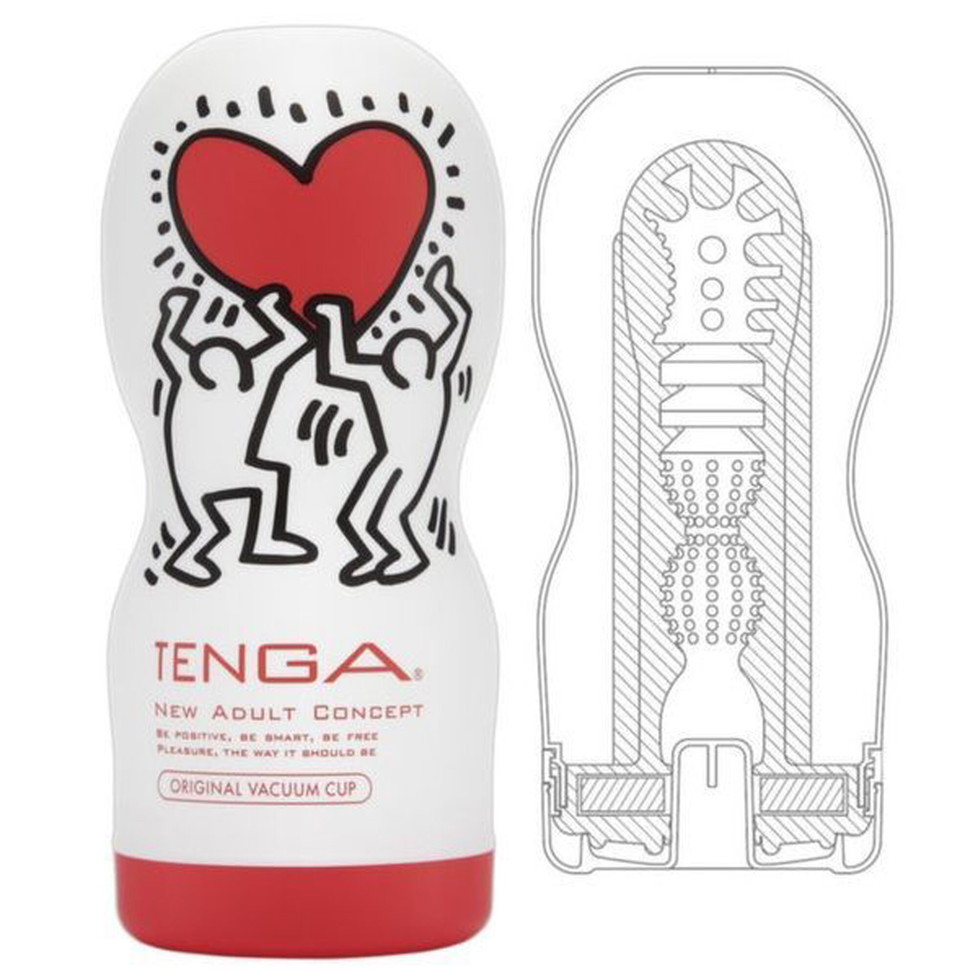Одноразовый мастурбатор Tenga Keith Haring Cup Deep Throat / KHC-201