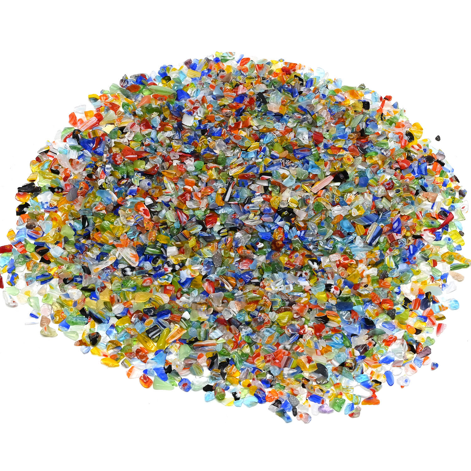 Муранское стекло галтовка фракция 3-5мм, упаковка 100г .