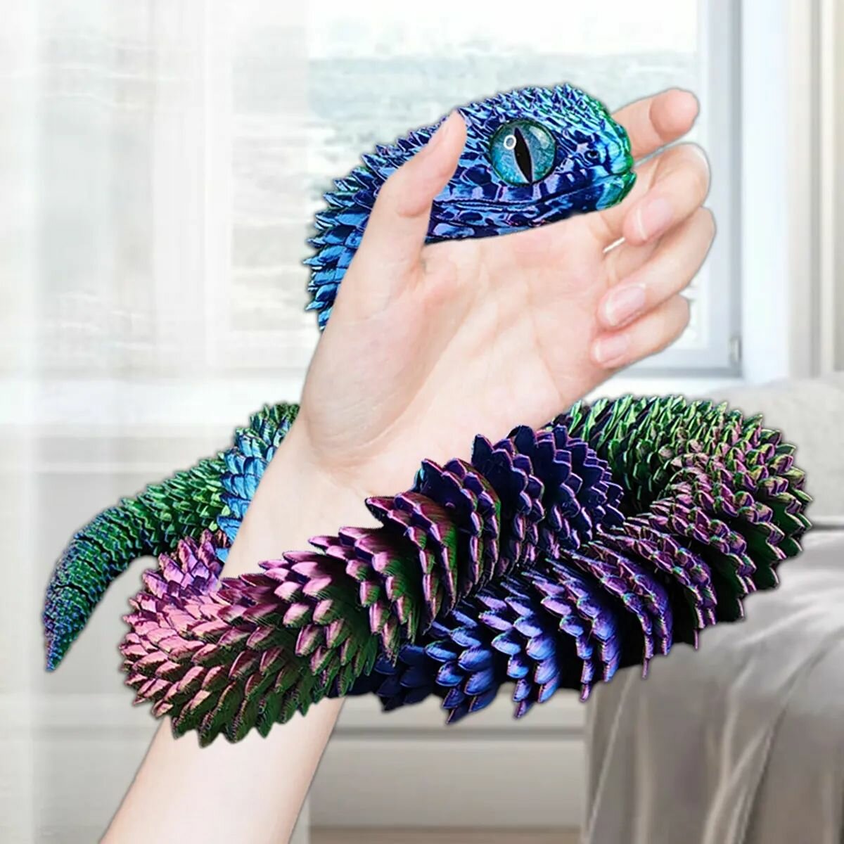 Игрушка-змей "Вращающаяся модель", 30см, интерактивная, для детей от 18 лет