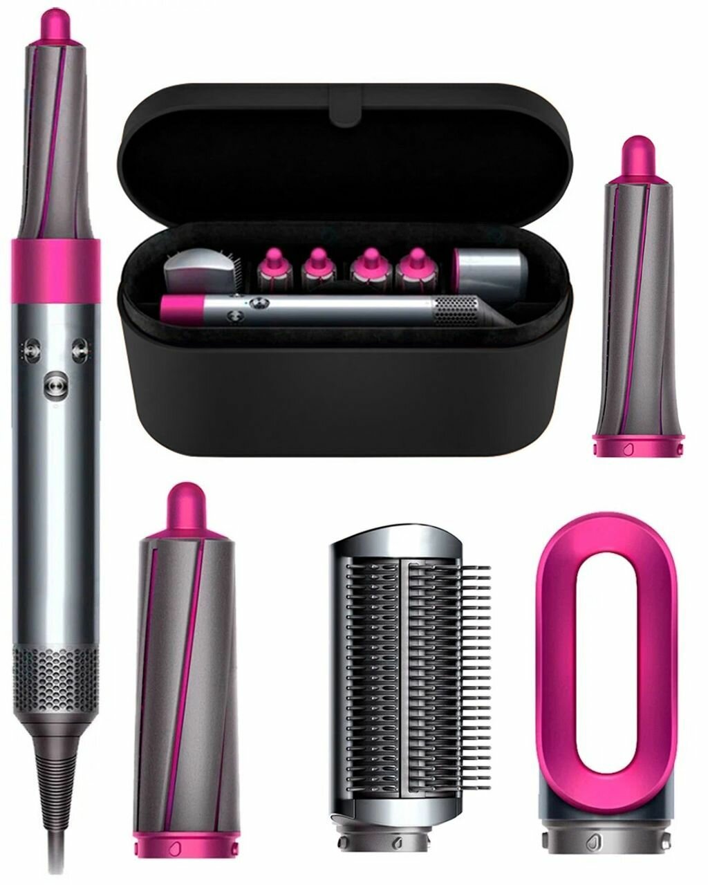 Стайлер Airwrap 5в1 для всех типов волос, мультистайлер для создания локонов и волн, Выпрямитель, Брашинг, Фен, 5in1, Плойка, Расческа 3 режима для завивки волос и создания объема локонов