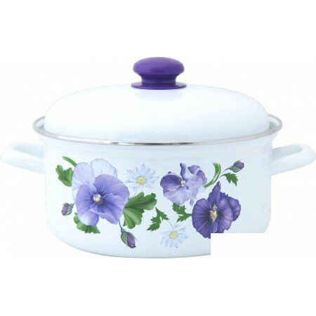 Кастрюля Лысьвенские эмали Анютины глазки С-1512АП2/4