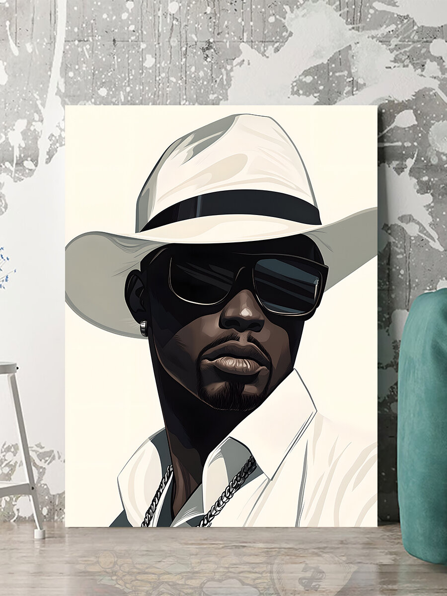 Картина на стену для интерьера - "Гангстеры, мафия", 30х40 см.