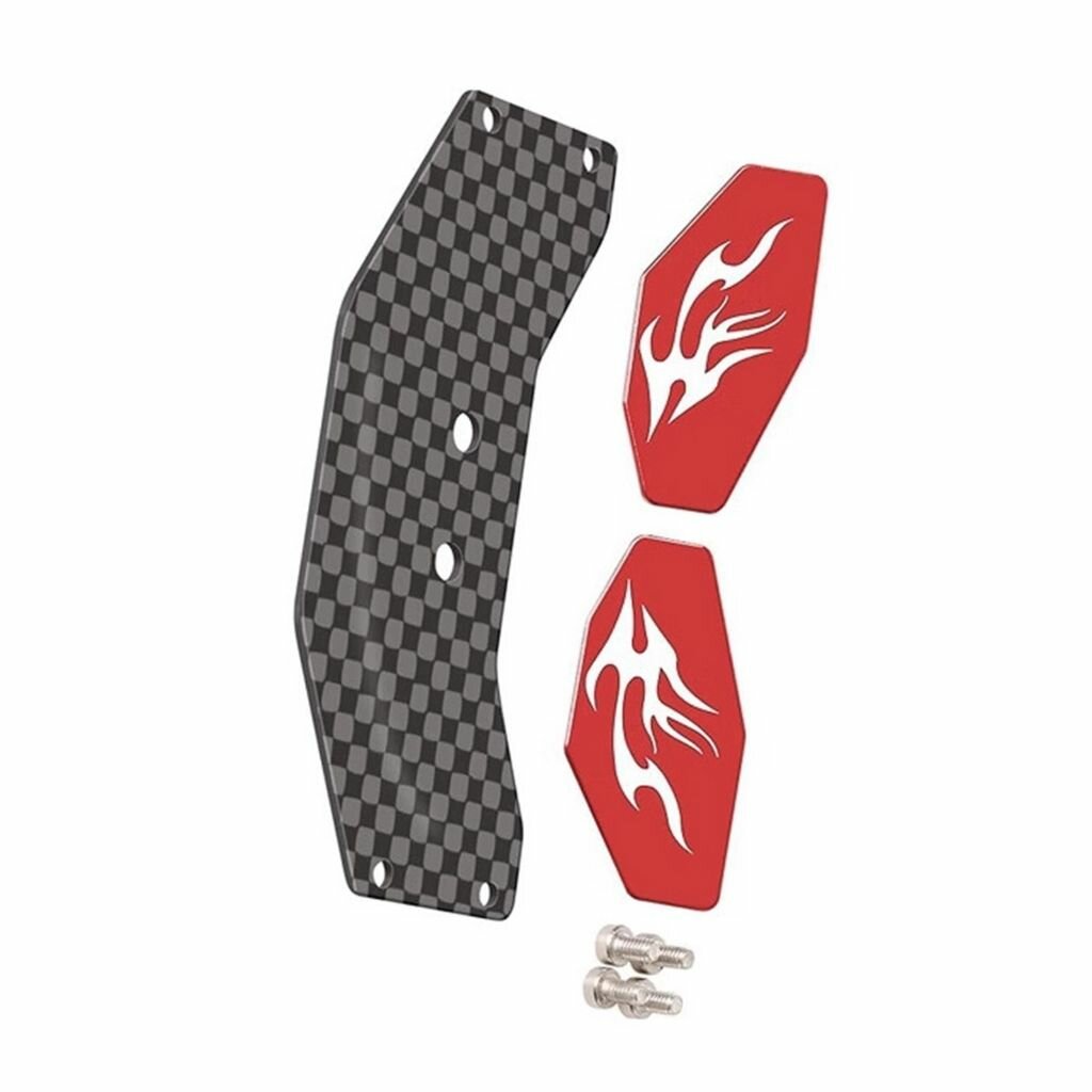 Легкий карбоновый шасси с алюминиевым задним спойлером для радиоуправляемой машины 1/24