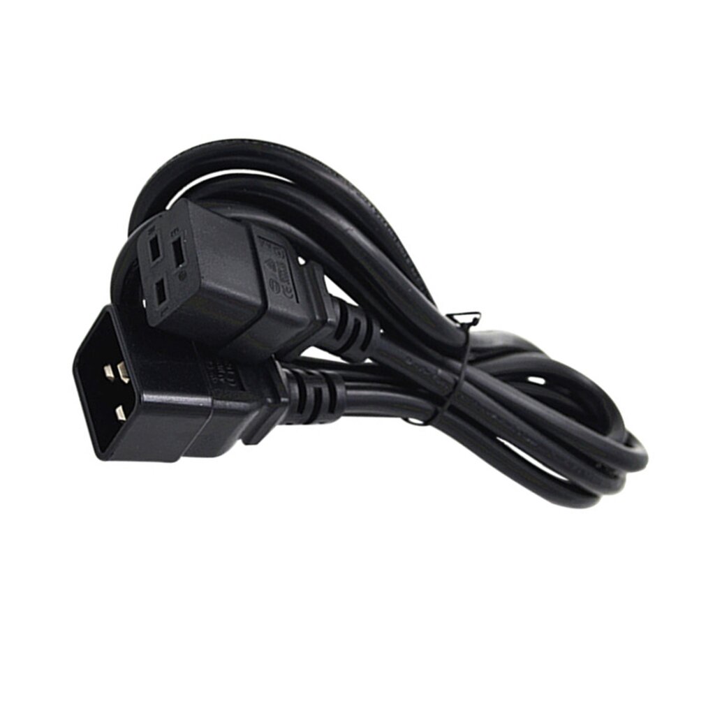 Шнур питания длиной 5,9 фута 3pin IEC320-C19-C20 Кабель-адаптер от Женского порта к Мужскому Разъемы Преобразователи Проводная Линия Черный