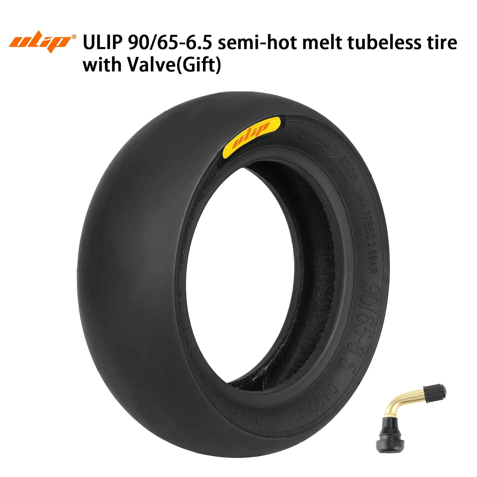 ULIP 90/65-6.5 полузагармоплавкая шина для электроскутера