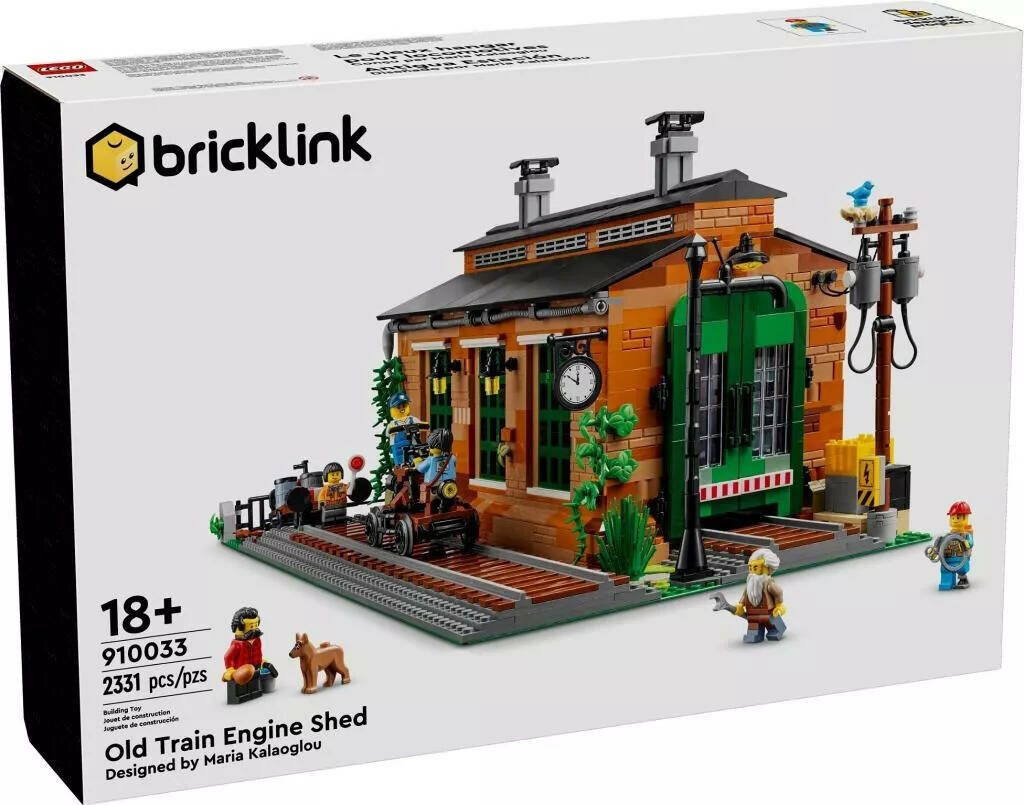 LEGO BrickLink 910033 Старое паровозное депо
