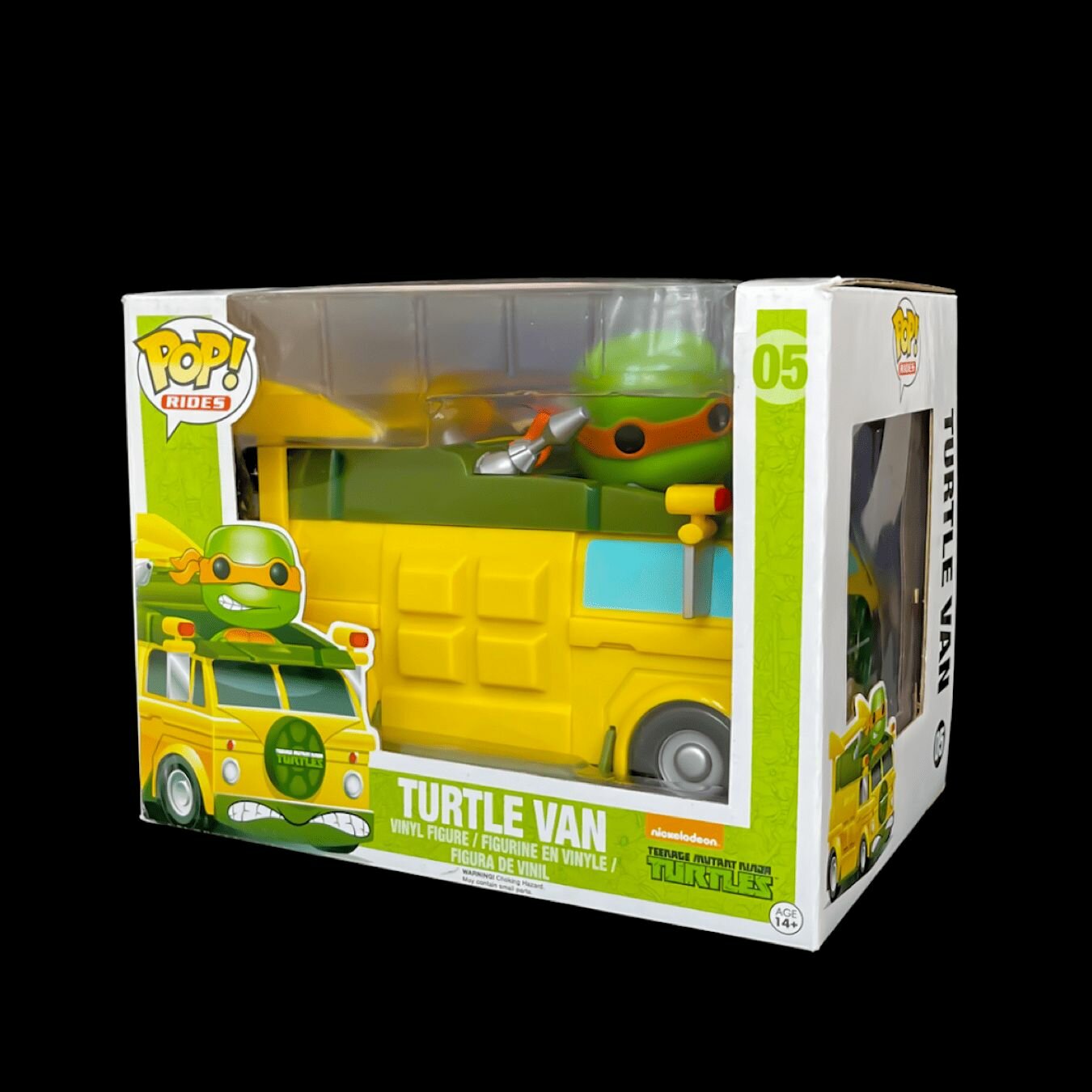 Фигурка Funko POP Michelangelo with Turtle Van Rides (Эксклюзив Walmart) из мультфильма Teenage Mutant Ninja Turtles / Микеланджело с фургоном из Черепашки-ниндзя Фанко ПОП