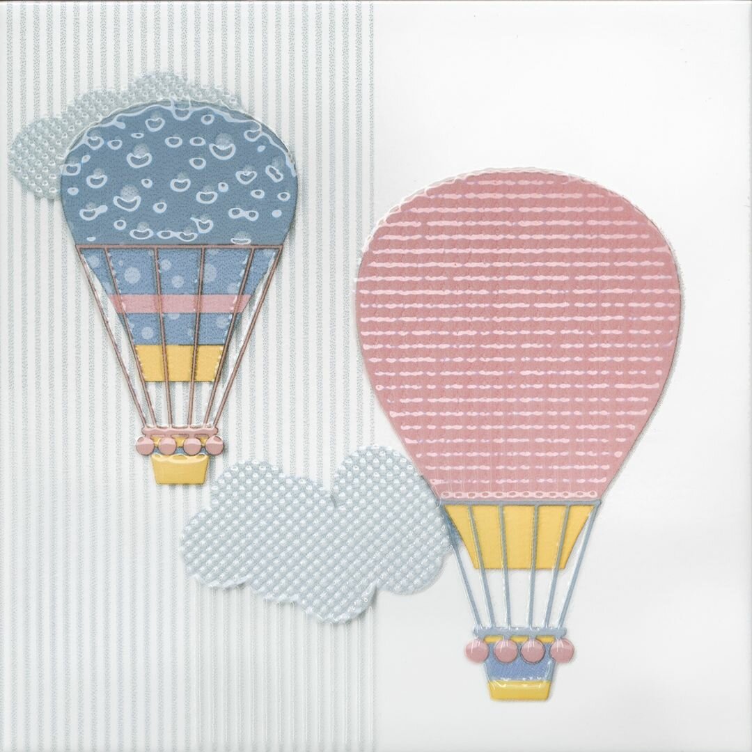 Керамическая плитка KERAMA MARAZZI VT/A369/5009 Декор Бон Вояж "Аэростат 1" 20x20x6,9 Цена за 1/шт