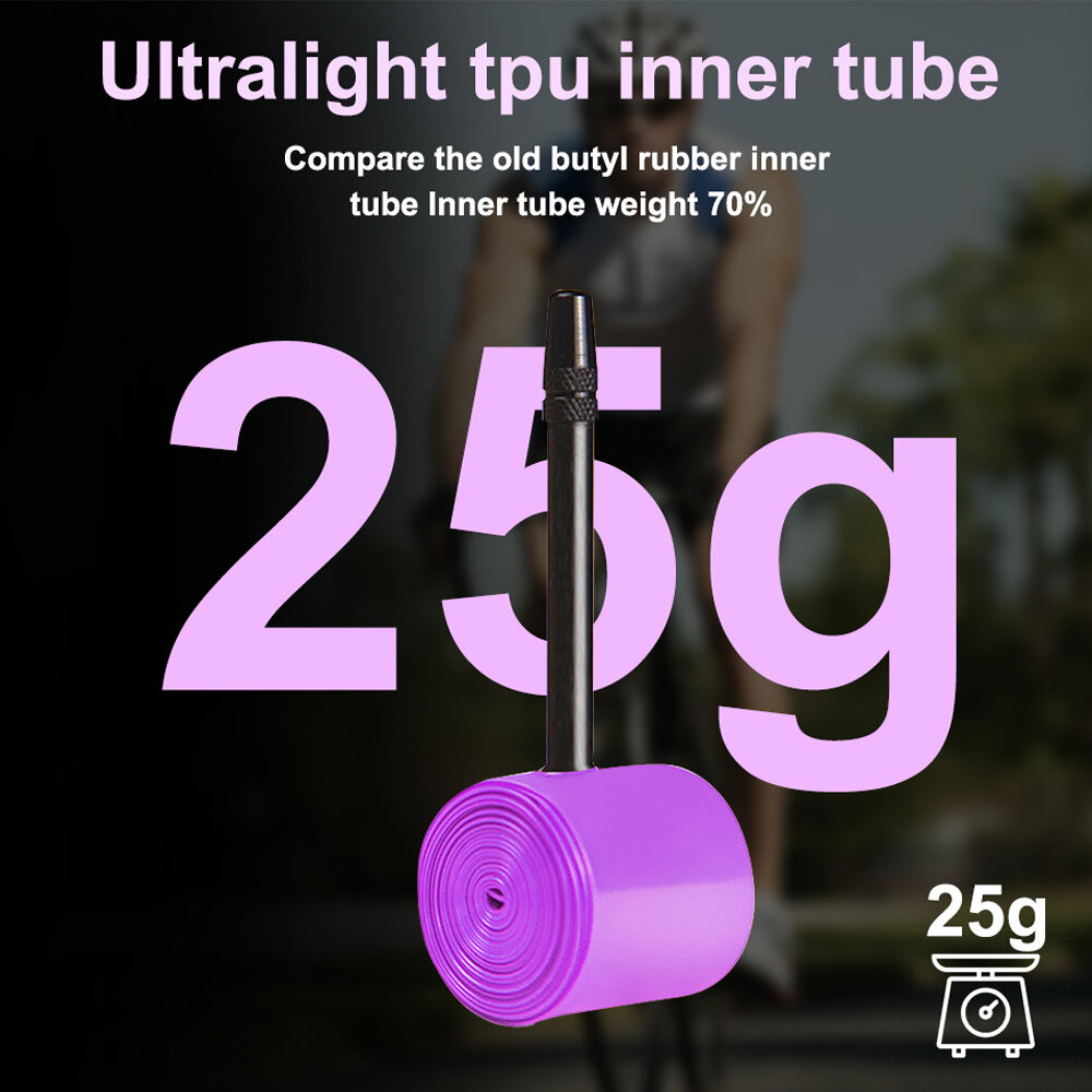 Сверхлегкая велосипедная камера 700C 25 г TPU шоссейная велосипедная покрышка 700x18-28C шоссейные велосипедные покрышки