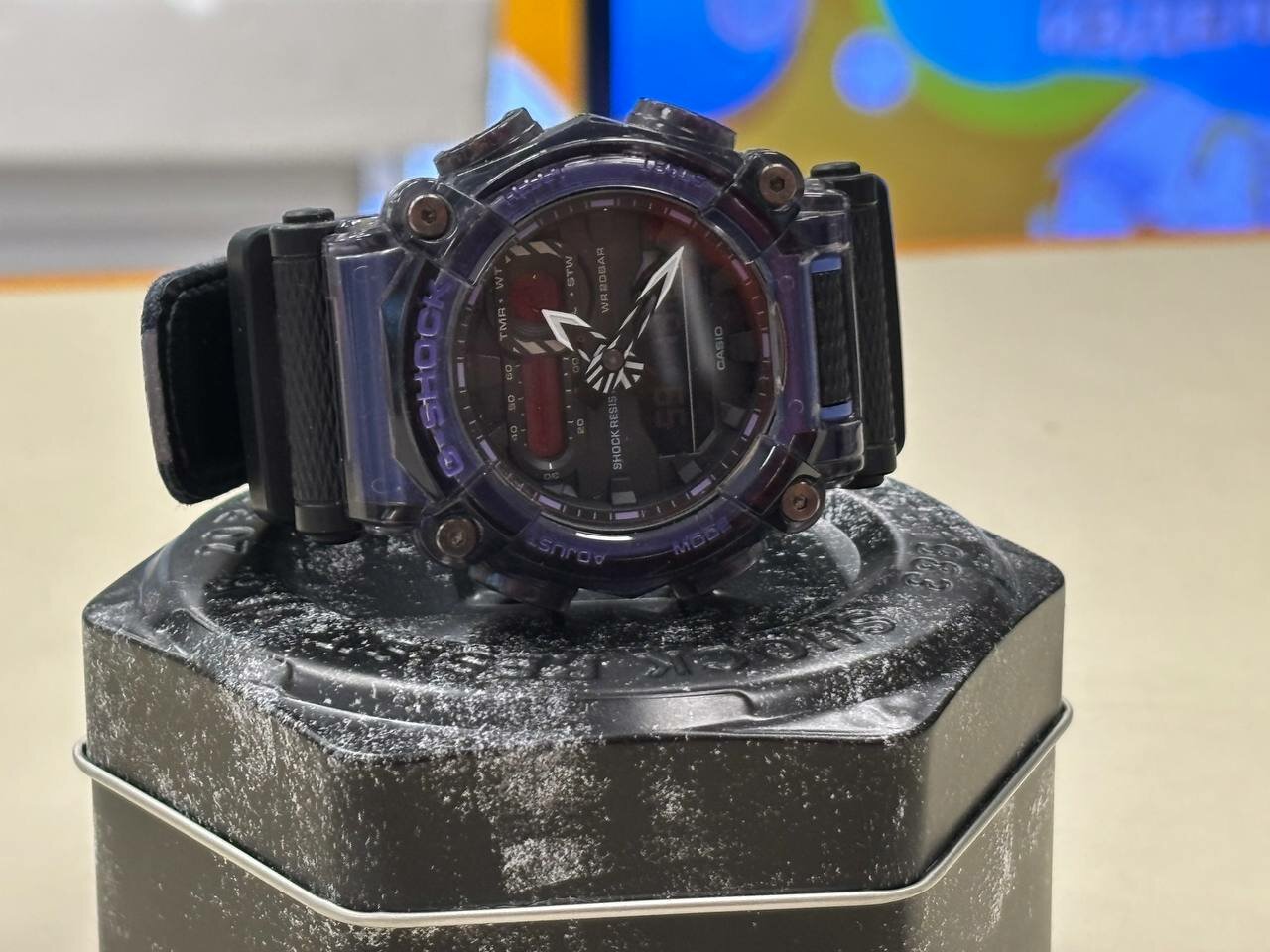 Часы наручные Casio GA-900TS-6A фиолетовый, черный Б/У уценка