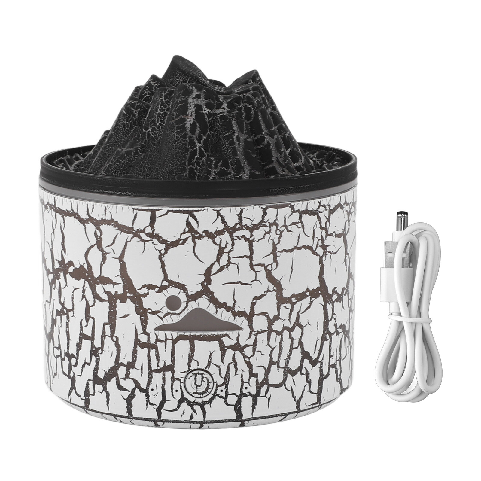 Увлажнитель воздуха Volcano 5 В 180 мл, расслабляющий диффузор, автоматическое отключение, теплый туман, подходит для дома, спальни, офиса, легко моется, портативный, мягкая увлажняющая атмосфера