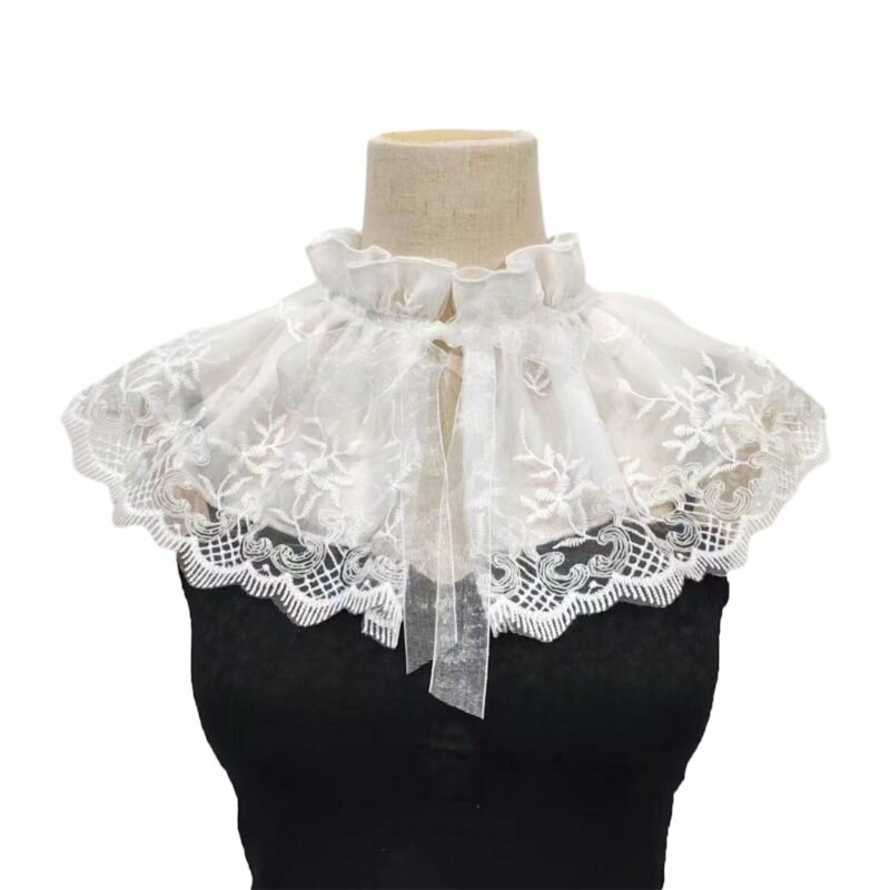 Викторианский воротник с рюшами