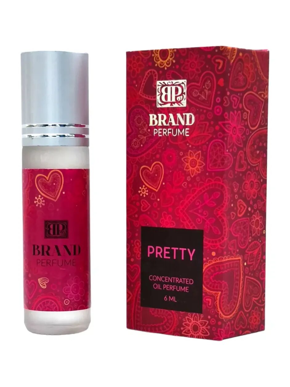 Масляные духи Brand Perfume Pretty, 6 мл, женский аромат, фужерный, картонная упаковка