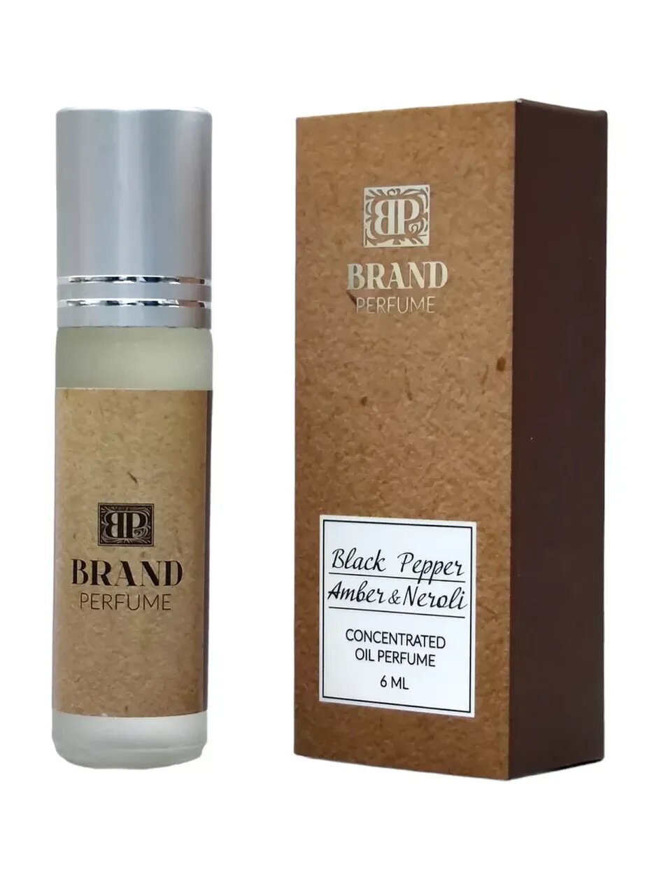 Масляные духи BRAND PERFUME Black Pepper, Amber & Neroli (6 мл.)