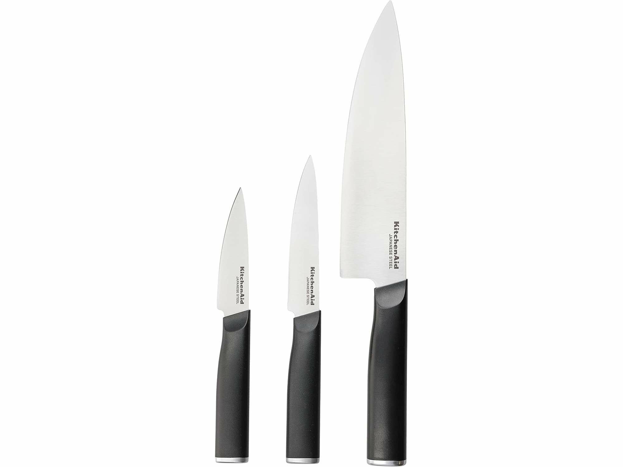 Набор ножей KitchenAid Classic, США, оригинал, 3 предмета из японской нержавеющей стали, чёрные