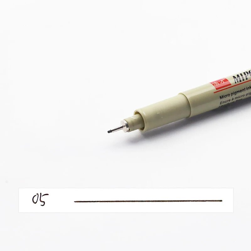 Набор Ручек Pigma Micron — Разные Размеры 003-3 Для Художественных Эскизов, Мягкий Маркер Для Рисования Манги С Тонкими Линиями