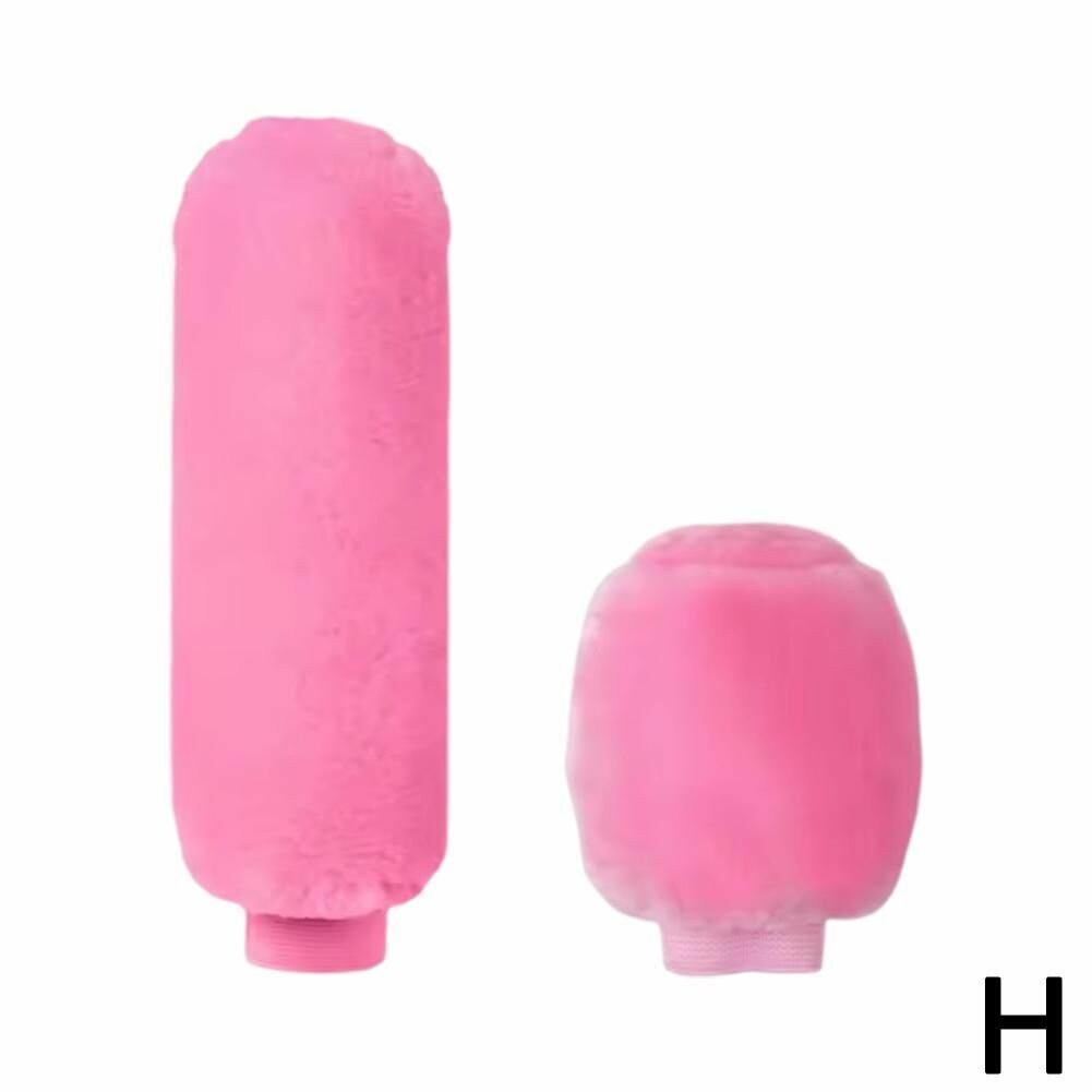 Зимний плюшевый термочехол для ручника автомобиля