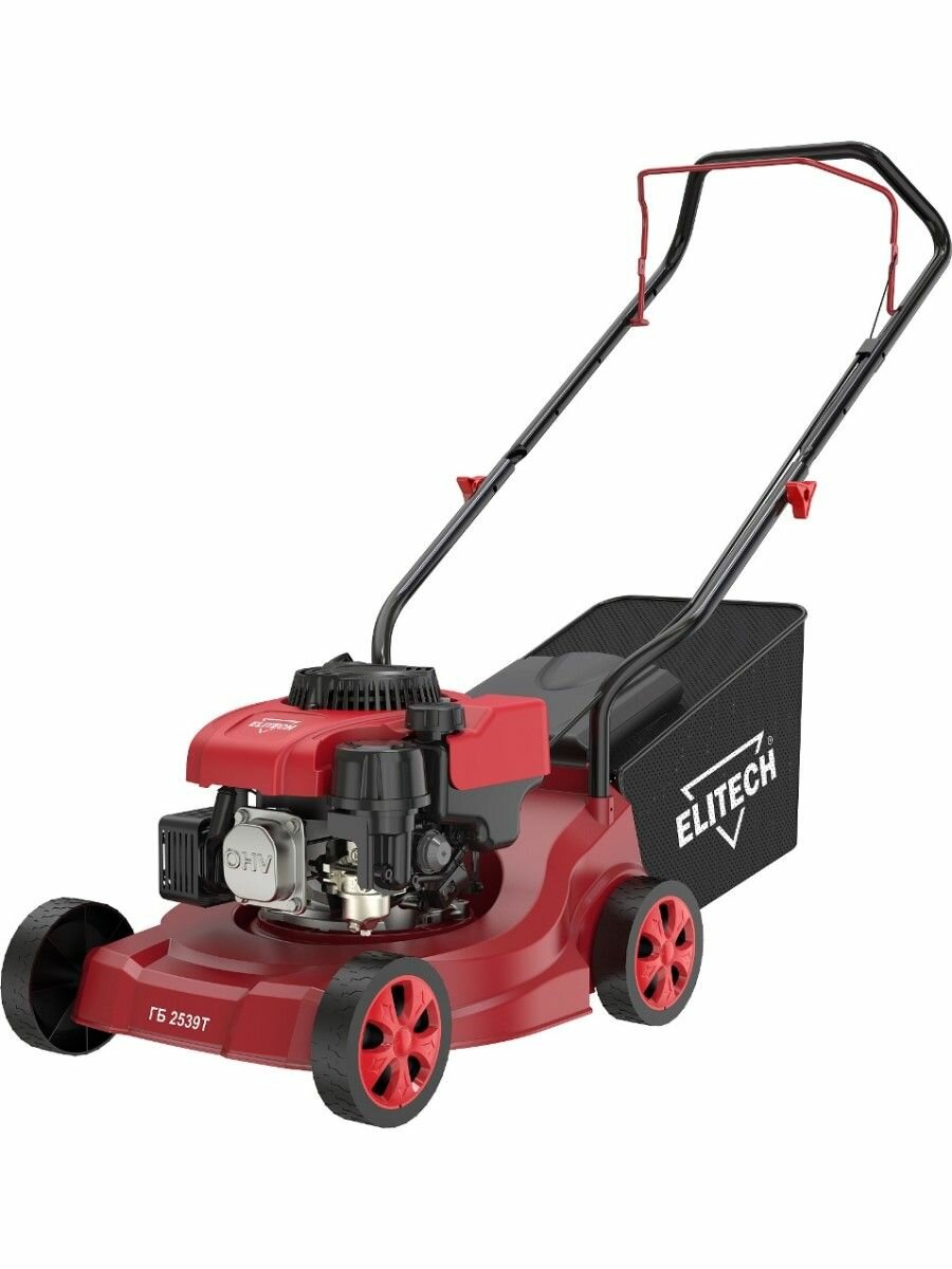 Газонокосилка ELITECH ГБ 2539Т E1601.011.00, 3,4л. с, бензиновая, травосборник 35л, 67x4