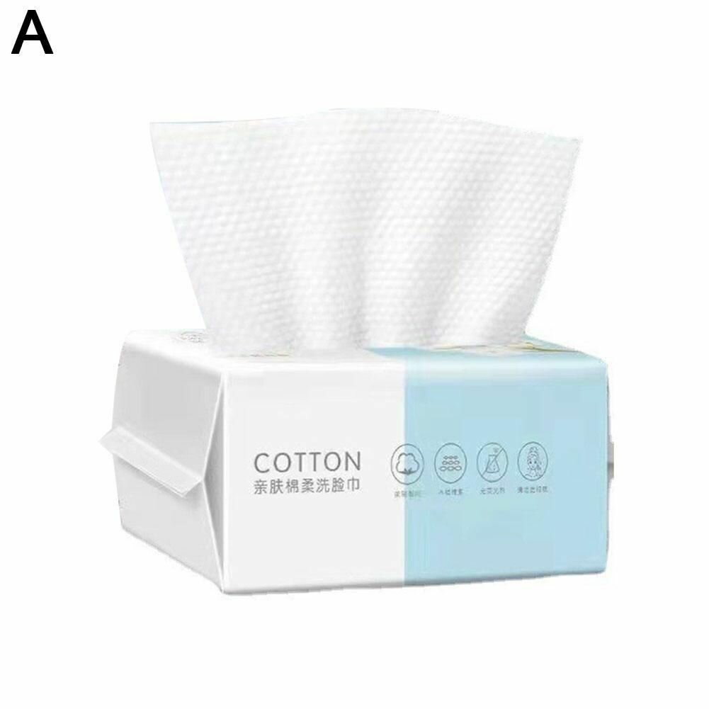 Гипоаллергенные одноразовые полотенца для умывания из 100% хлопка, сухие и влажные салфетки для лица