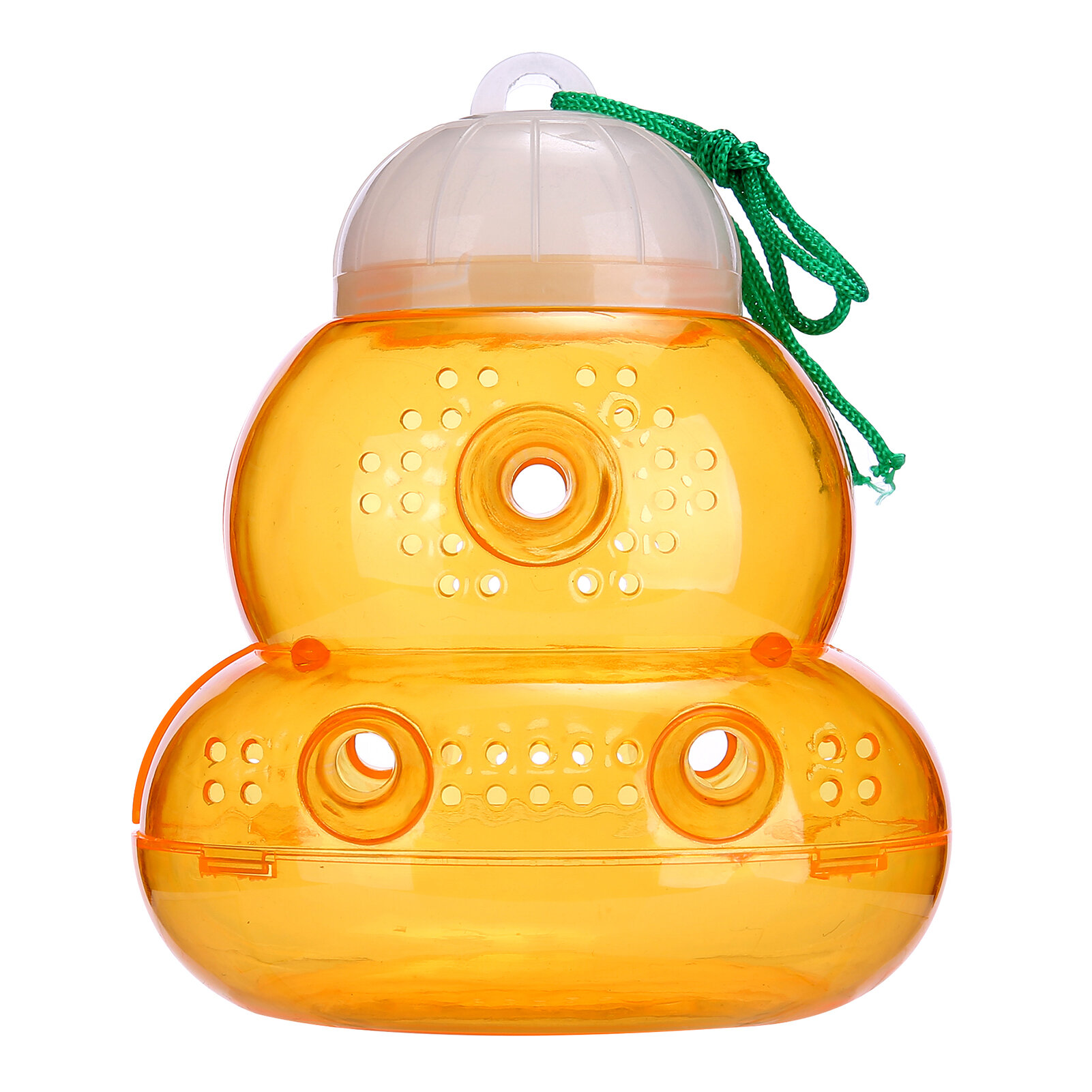 Ловушка для ос и шмелей тыквенной формы желтого цвета ABS, размер 5.5*4.9 дюйма, вес упаковки 135г, размер упаковки 155*80*78мм, для дома и сада, ловушка для пчел, набор в упаковке 1 штука