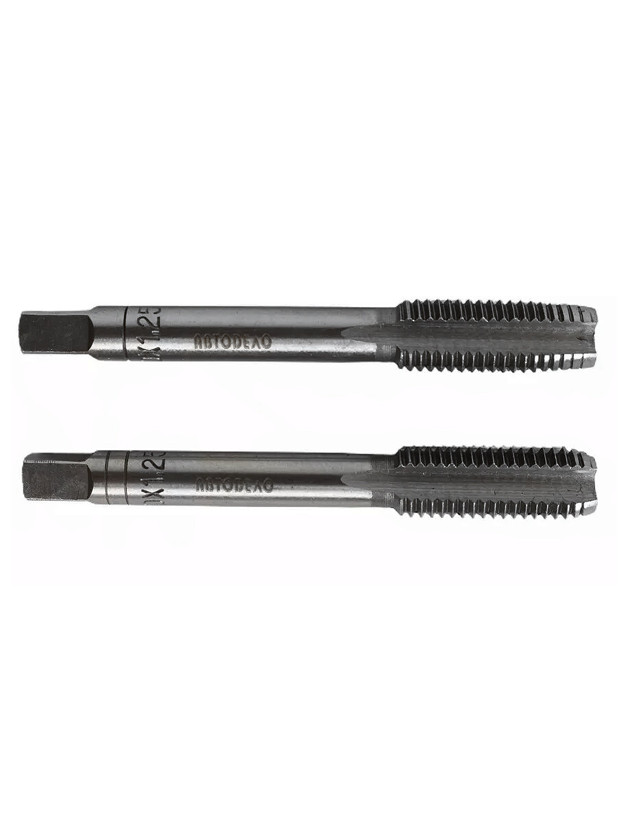 Метчик ручной М10х1,25мм АвтоDело набор 2 штуки 40793