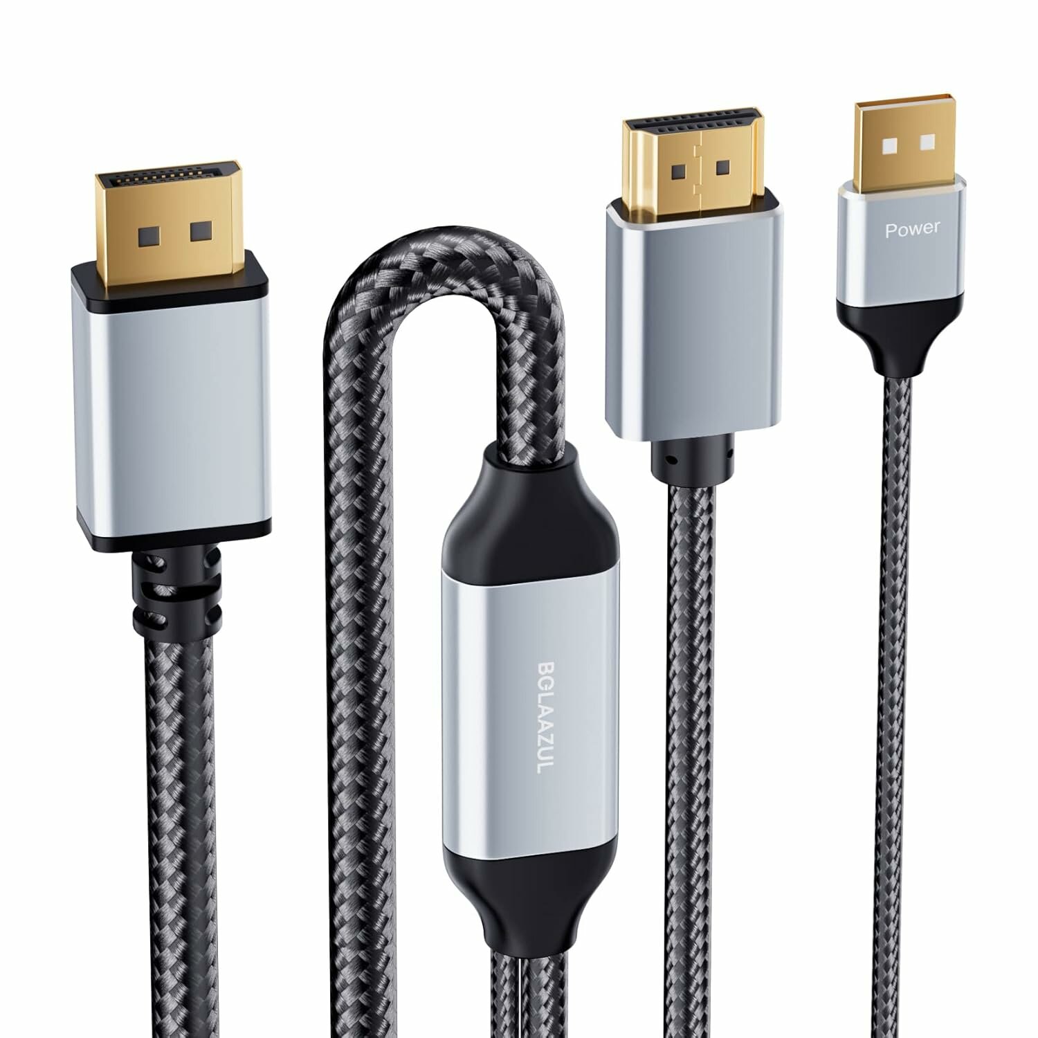 BolAAzuL Active 4K HDMI to Displayport 1.2 Converter Adapter Cable 6FT/1.8M, HDMI Source Monitor Cable Onedirectional HDMI 1.4 Male to DP 1.2 Male -A