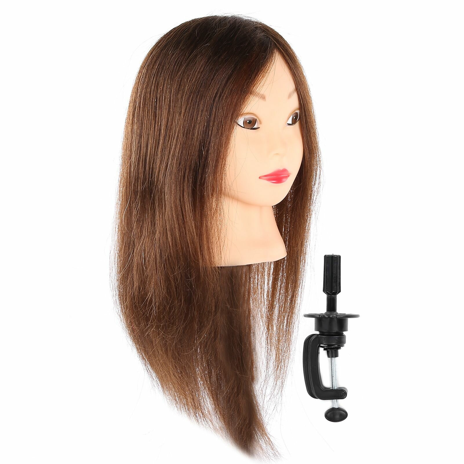 Учебная голова манекена для парикмахеров с креплением, 100% новый, для стрижки, завивки и укладки