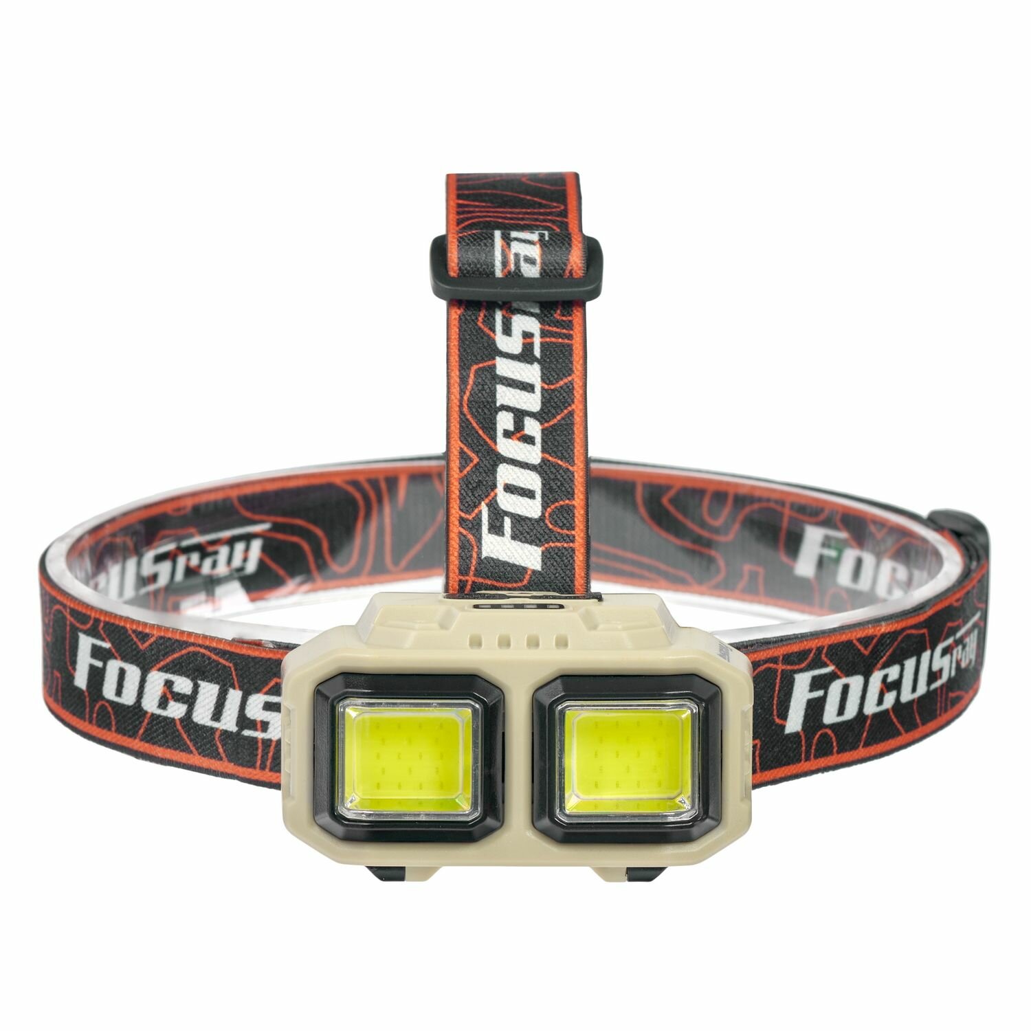 Налобный фонарь FOCUSray -1329 аккум, 1200 мАН, 200 люм, циф. диспл, USB кабель, 1/160