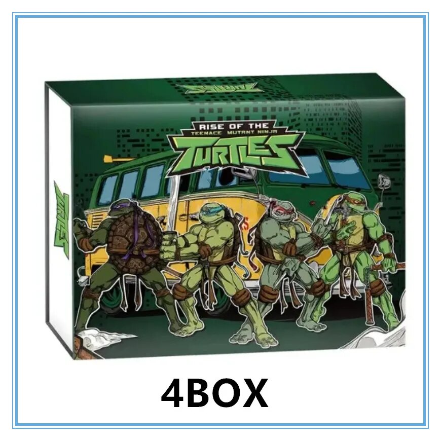 Коллекция карт «Черепашки-ниндзя» Bandai 4BOX