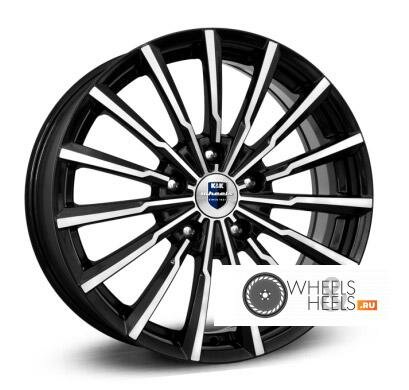 Диск автомобильный литой КиК Акцент-Оригинал 14x5.5 4x100 et39 dia56.6 Черный с полированной лицевой поверхностью