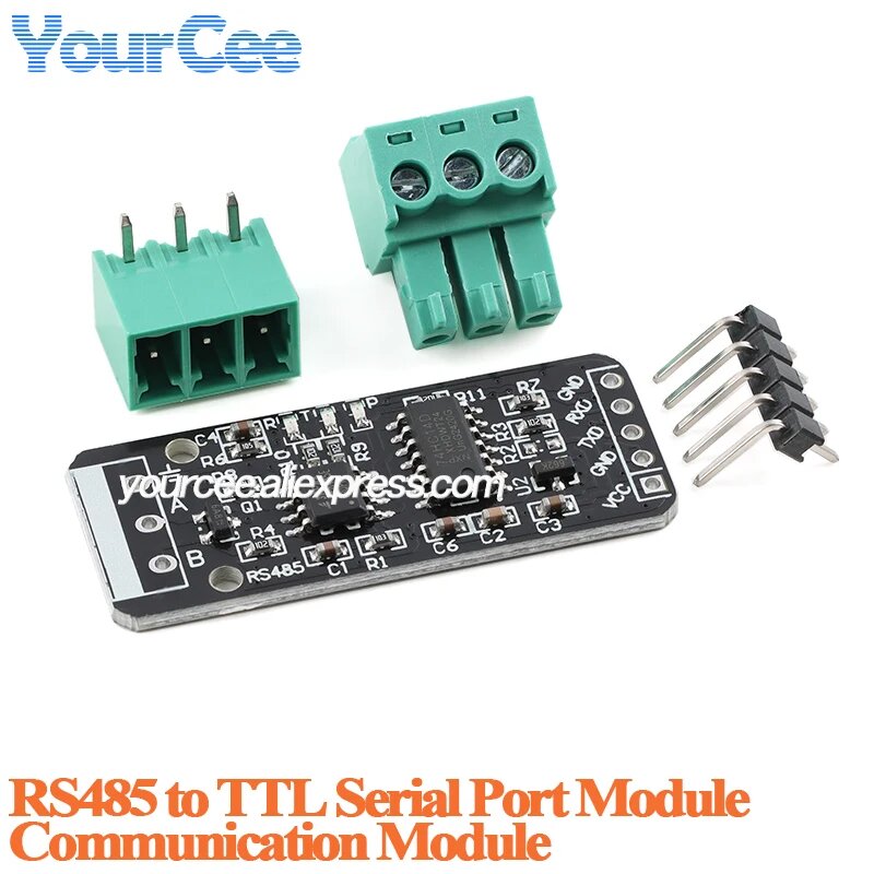Модуль преобразования RS485/RS232/MAX485/TTL/CAN Your Cee 1pc, RS485 to TTL Black