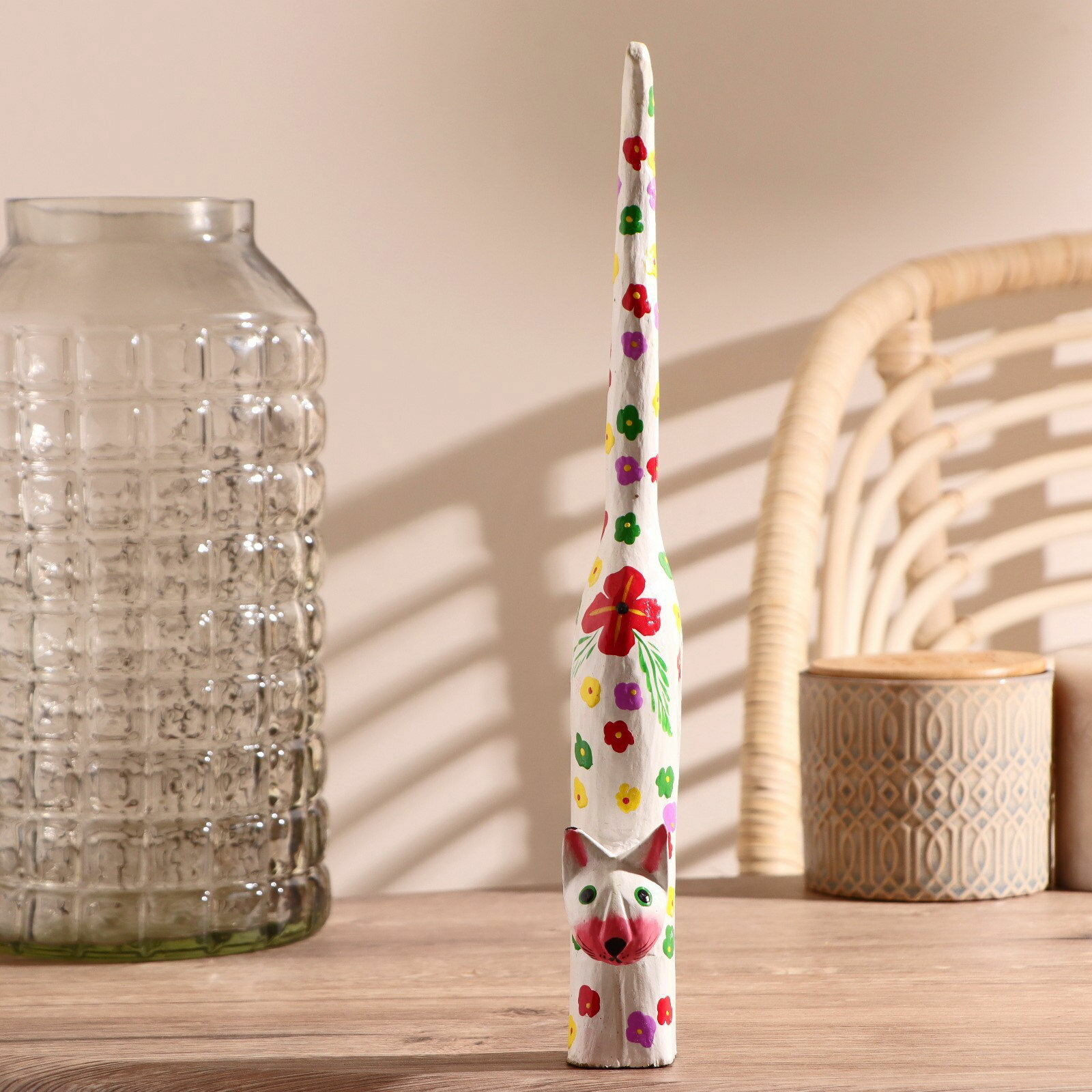 Сувенир "Кошечка", 7x4x35 см, дерево, тематика праздника: 8 марта