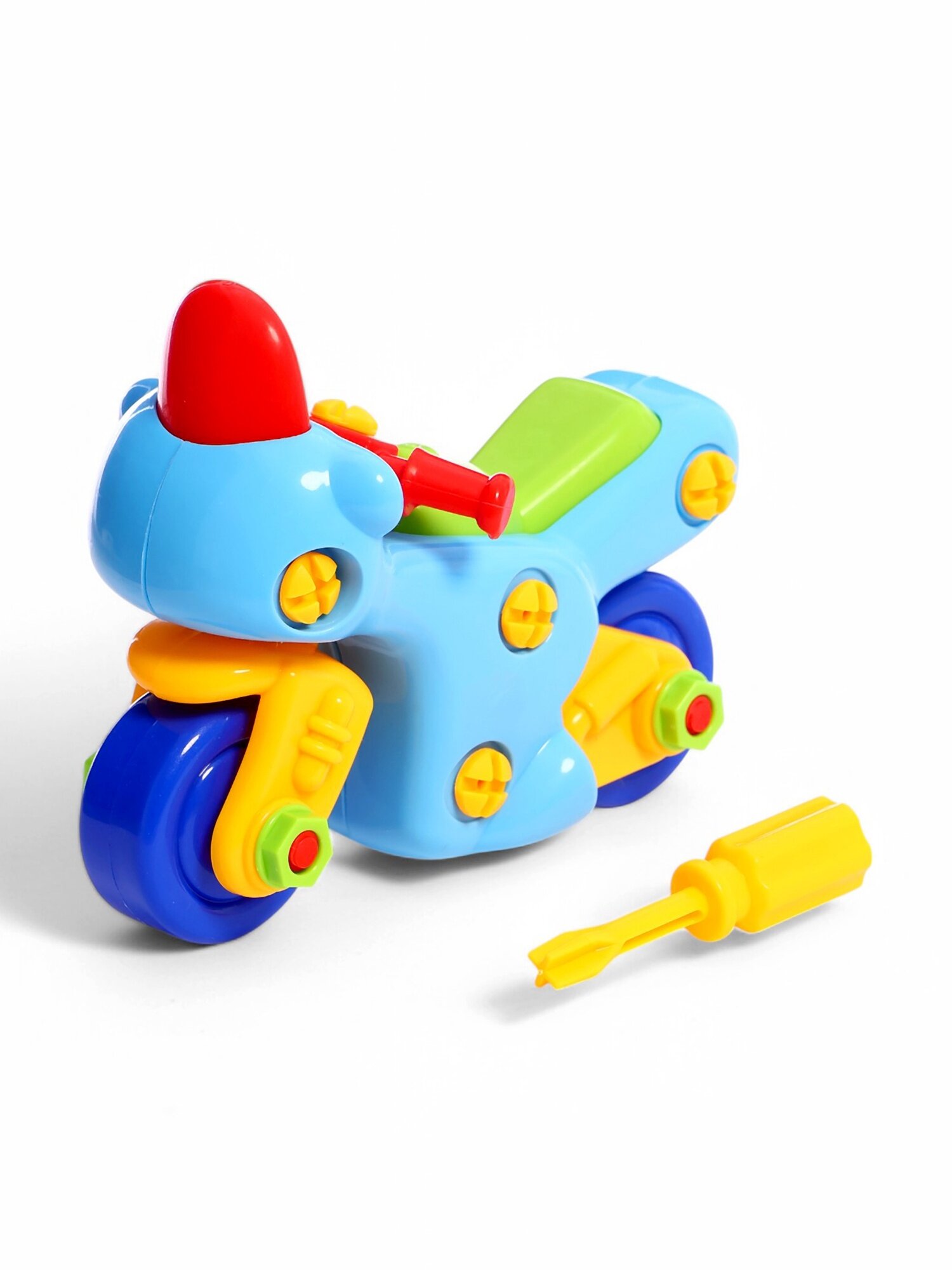 Конструктор Zabiaka «Мотоцикл», винтовой, 27 деталей, для детей от 3 лет