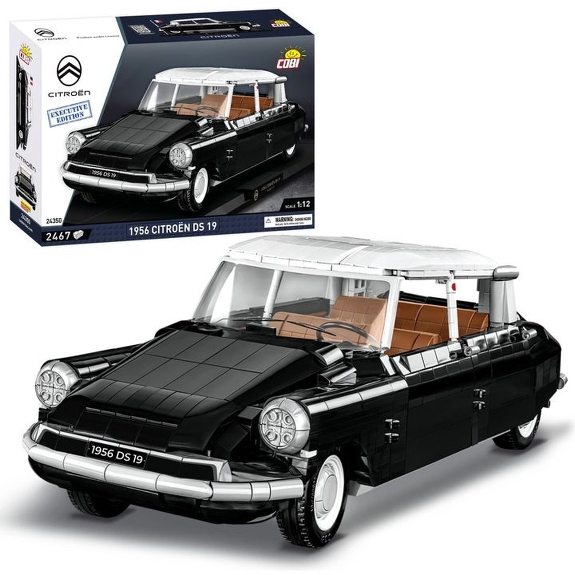 Конструктор пластиковый Cobi 1956 Citroen DS 19 - Ситроен ДС19 - 2467эл. - Коби 24350